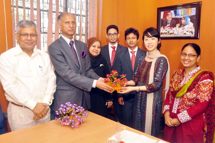 A meeting was held at Vice-Chancellor's office of the Dhaka University ...