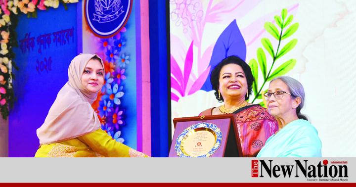 Fisheries and Livestock Adviser Farida Akhter distributes awards to the ...